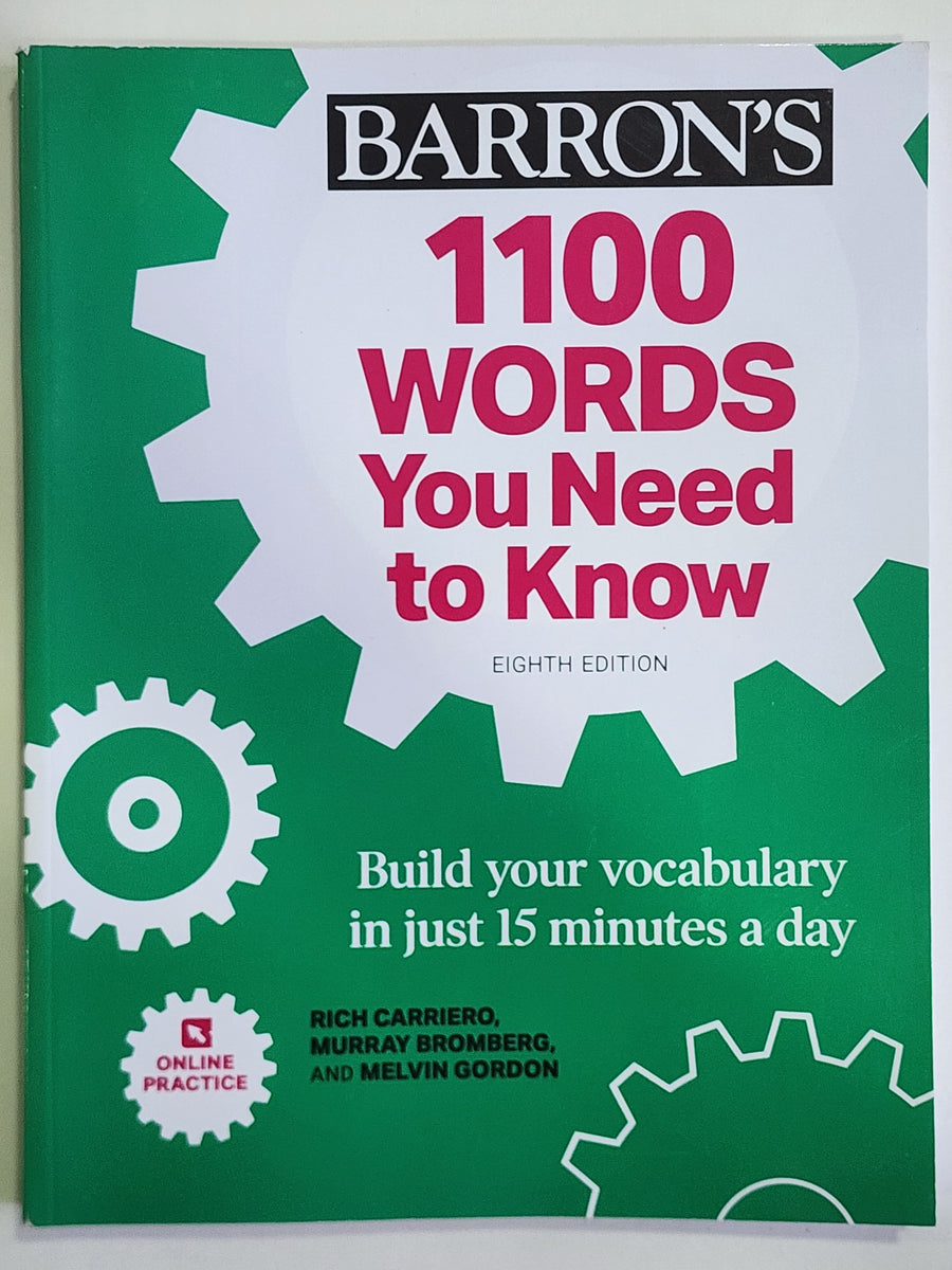 1100 Words You Need to Know Barron's Vocabulary Builder 8th Edition ...