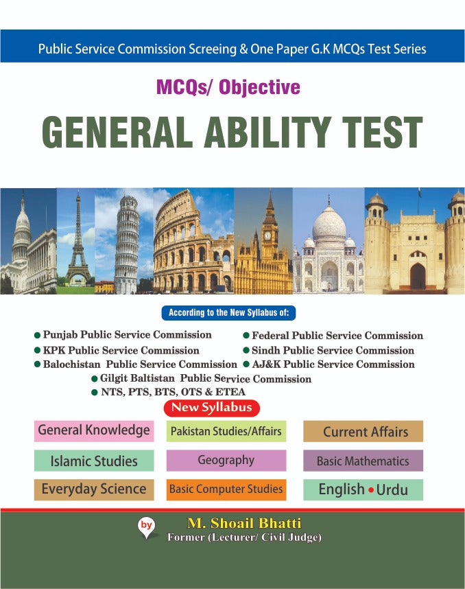 General Ability Test MCQs and Objective Sohail Bhatti – MOB10656