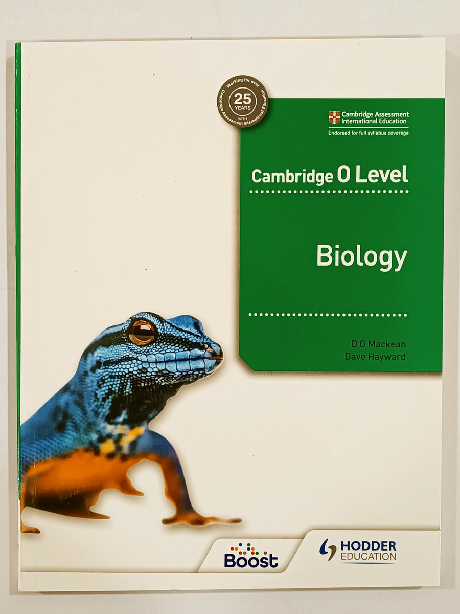 Cambridge O Level Biology D.G. Mackean and Dave Hayward – MOB10656