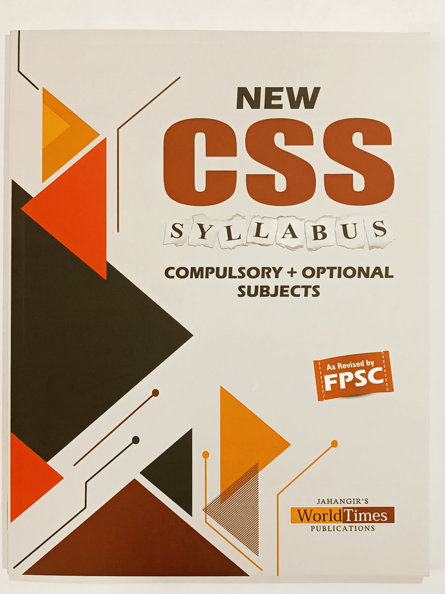 CSS Syllabus For Compulsory Optional Subjects 2024 – MOB10656